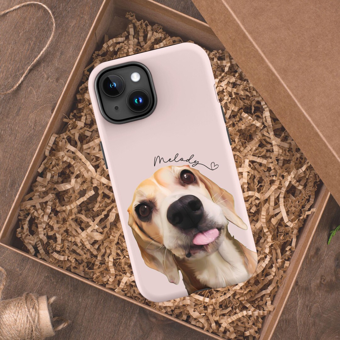 Custom Pet Phone Case Using Pet Photo + Name Custom Dog Phone Case ...