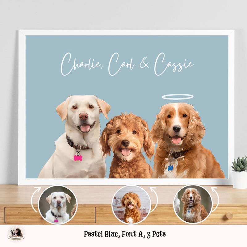 Pet Portrait 3 X4 - Etsy UK