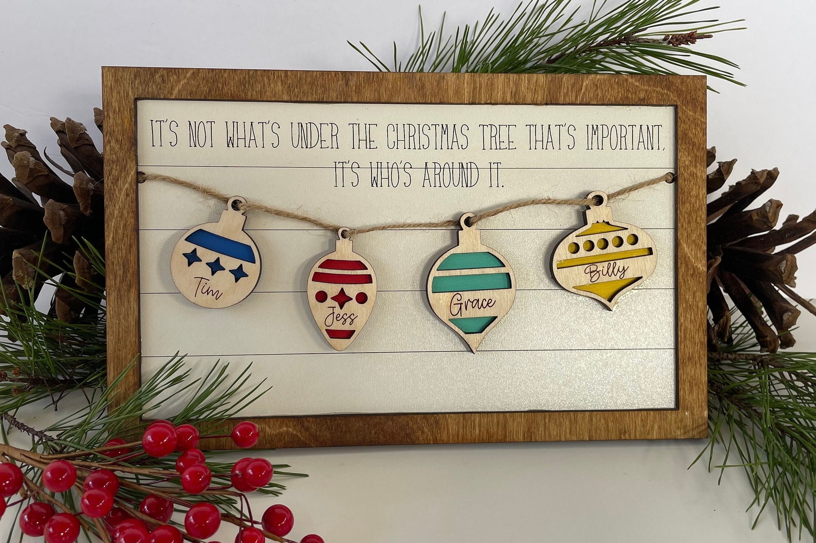 Personalized Christmas Sign Christmas Family Sign It's - Etsy