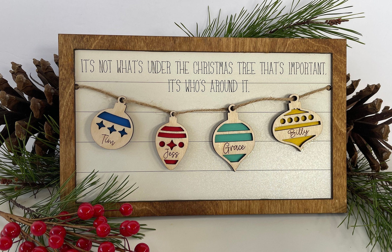 Personalized Christmas Sign Christmas Family Sign It's - Etsy