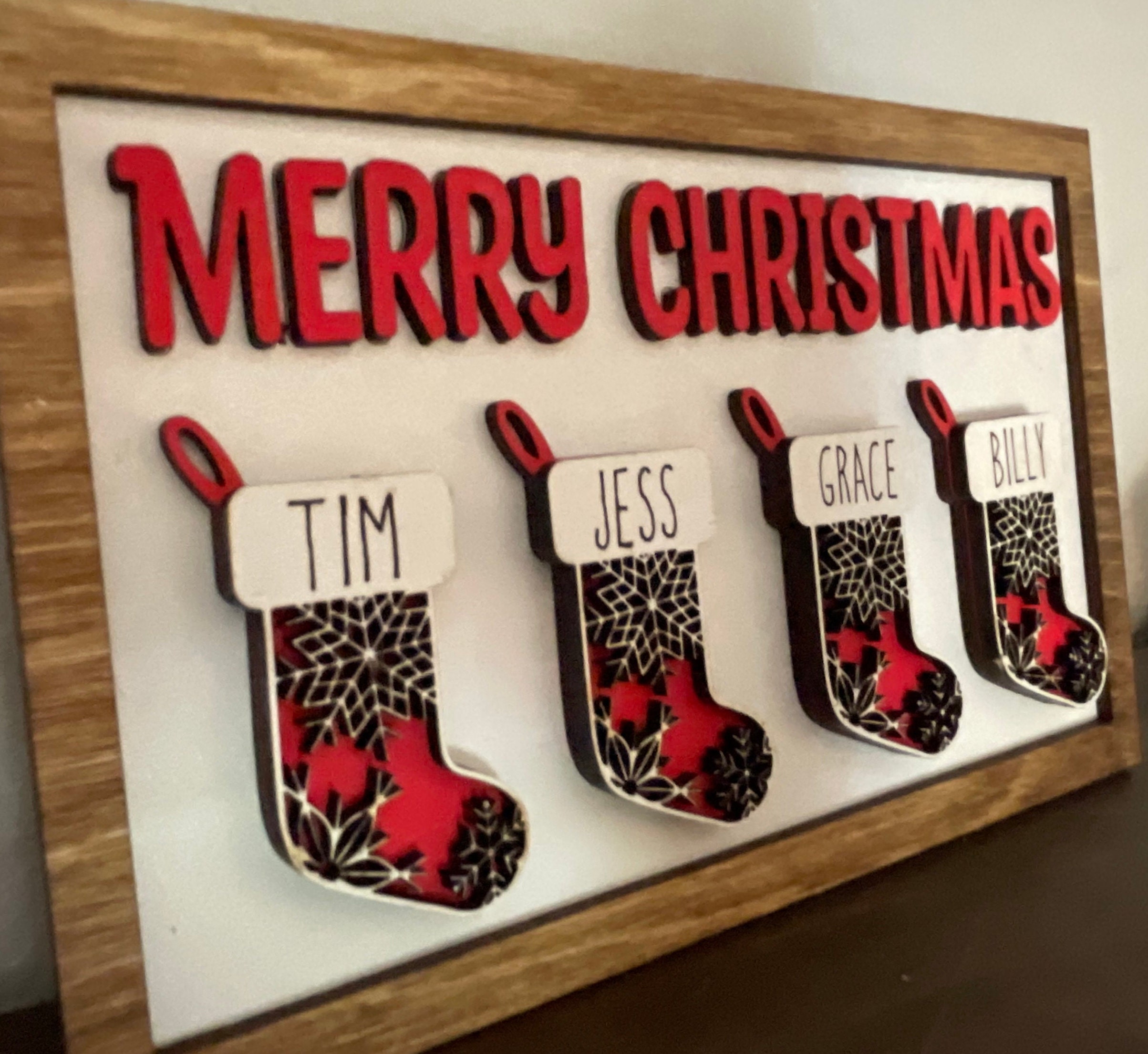 Personalized Family Sign Family Christmas Decor Stockings - Etsy