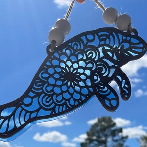 Manatee Suncatcher, Manatee Gift, Window Suncatcher, Sea Life Decor - Etsy