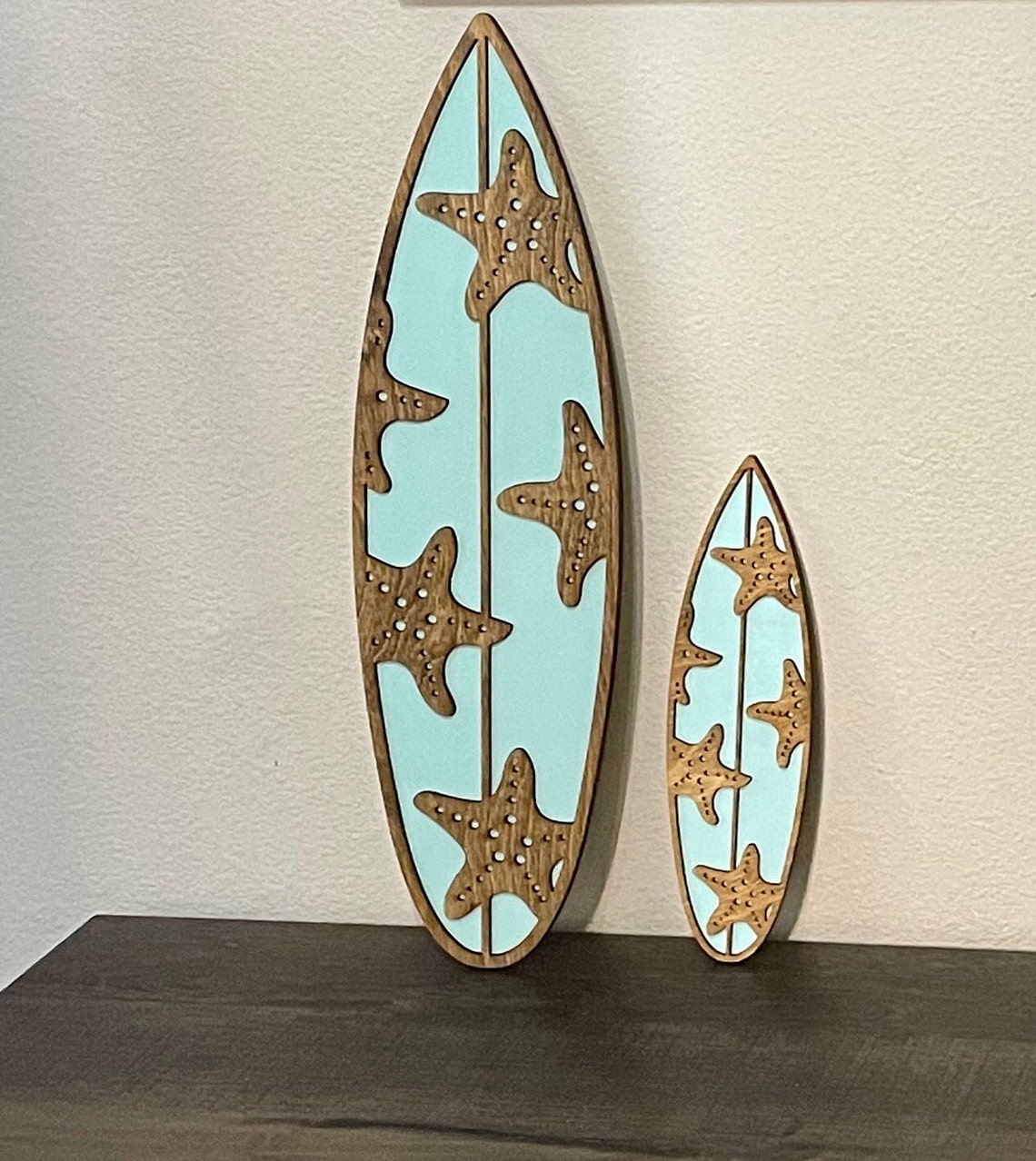Wooden Surfboard, Coastal Decor, Surfer Girl, Beachy Boho, Tropical ...