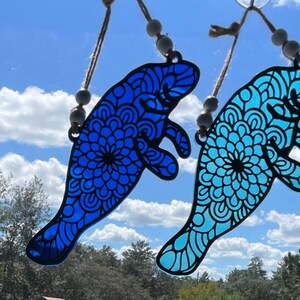 Manatee Suncatcher, Manatee Gift, Window Suncatcher, Sea Life Decor - Etsy