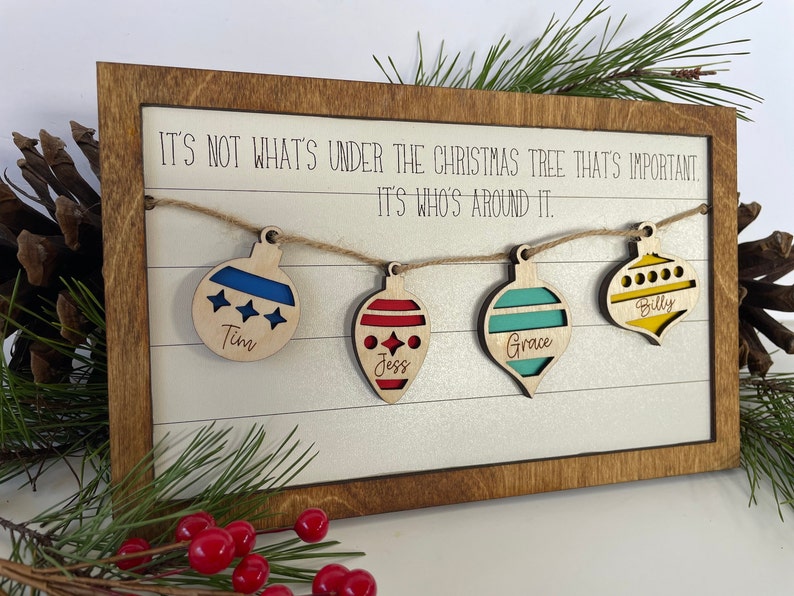 Personalized Christmas Sign Christmas Family Sign It's - Etsy