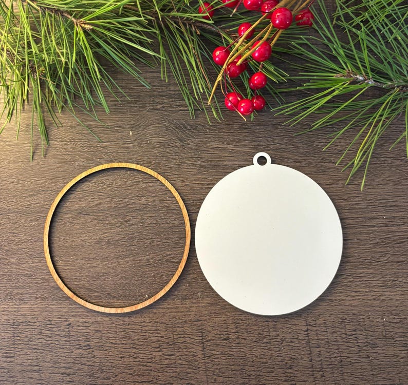 Blank Ornament SVG: Two-layer DIY Ornament Template (digital File) - Etsy