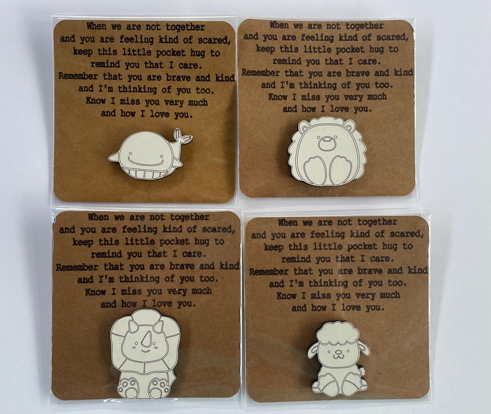 Pocket Hugs Send a Hug Comforting Gift for Kids Thinking of - Etsy