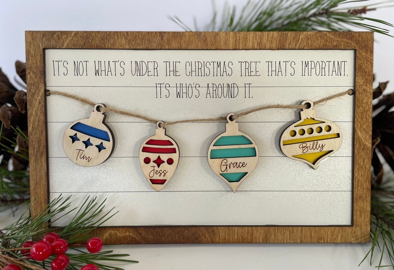 Personalized Christmas Sign Christmas Family Sign It's - Etsy