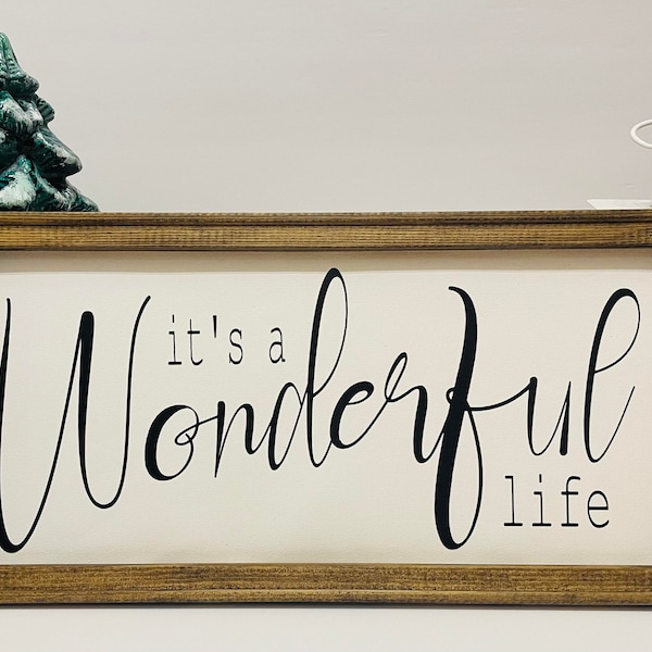 Wonderful Life Sign - Etsy