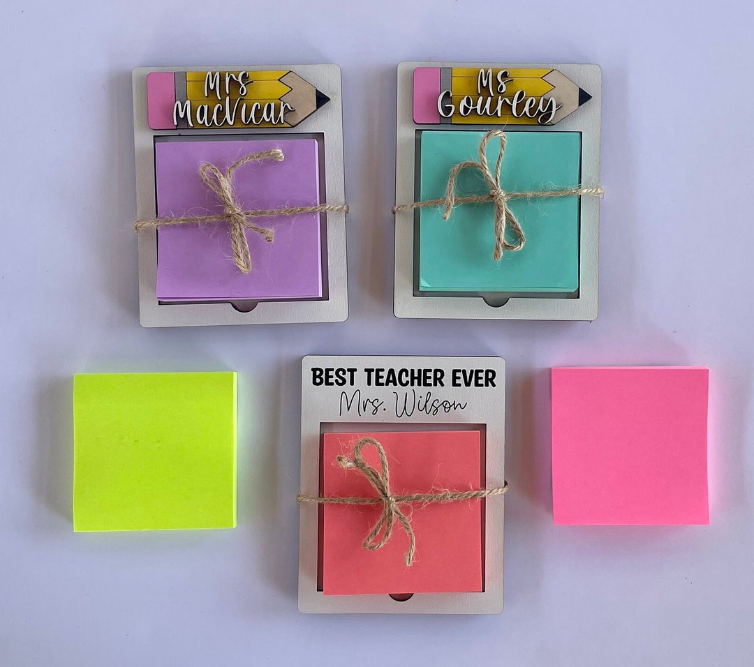 Personalized Teacher Gift, Teacher Appreciation Gift, Teacher Sticky ...