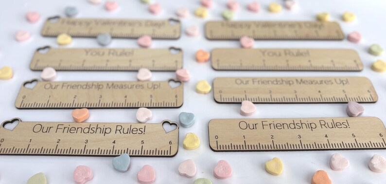 Valentine Ruler SVG, Laser Cut School Gift (digital File) - Etsy