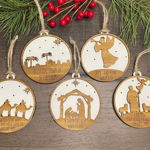 Nativity Christmas Ornaments, Nativity Scene Christmas, Christian ...