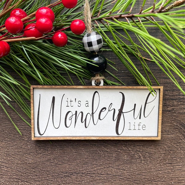 Wonderful Life Sign - Etsy
