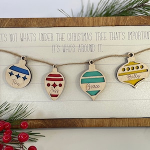 Personalized Christmas Sign, Christmas Family Sign, It's Not What's ...