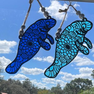 Manatee Suncatcher, Manatee Gift, Window Suncatcher, Sea Life Decor - Etsy