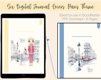 Digital Journal Covers - Digital Notebook Covers - PDF Instant Download ...