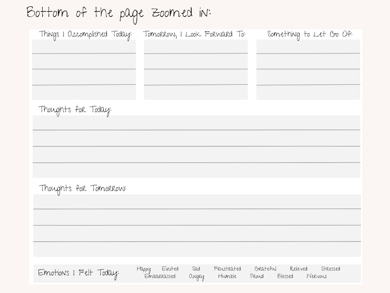 Digital Gratitude Journal - Printable PDF - Can Use in Goodnotes ...
