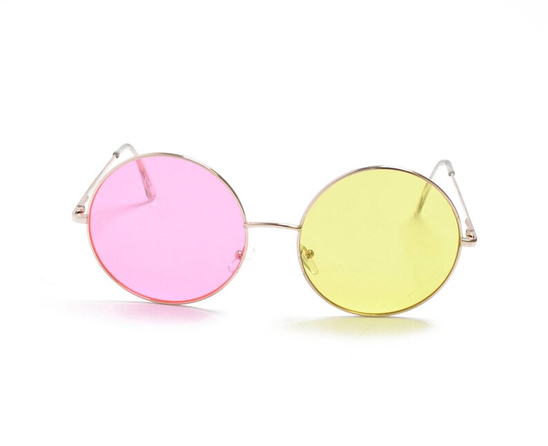 Spamton BIG SHOT Glasses Pink and Yellow Round Sunglasses - Etsy UK