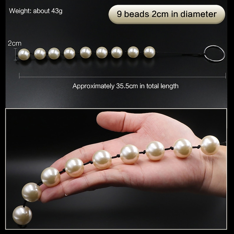 Super Large Pearl Anal Beads Long Anal Plugs Butt Plug Anal - Etsy