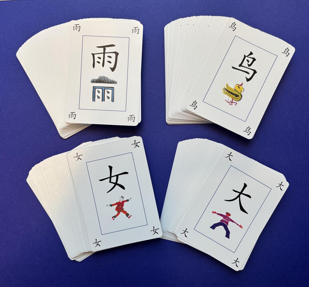 Mandarin Chinese Learning Cards, Happy Families Game, Beginner ...