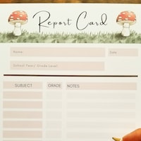 Printable Homeschool Planner, Daily Weekly Monthly Scheduler, Mushroom ...