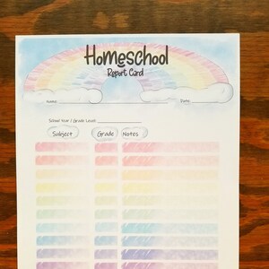 Homeschool Report Card, Printable Academic Progress Report, Printables ...
