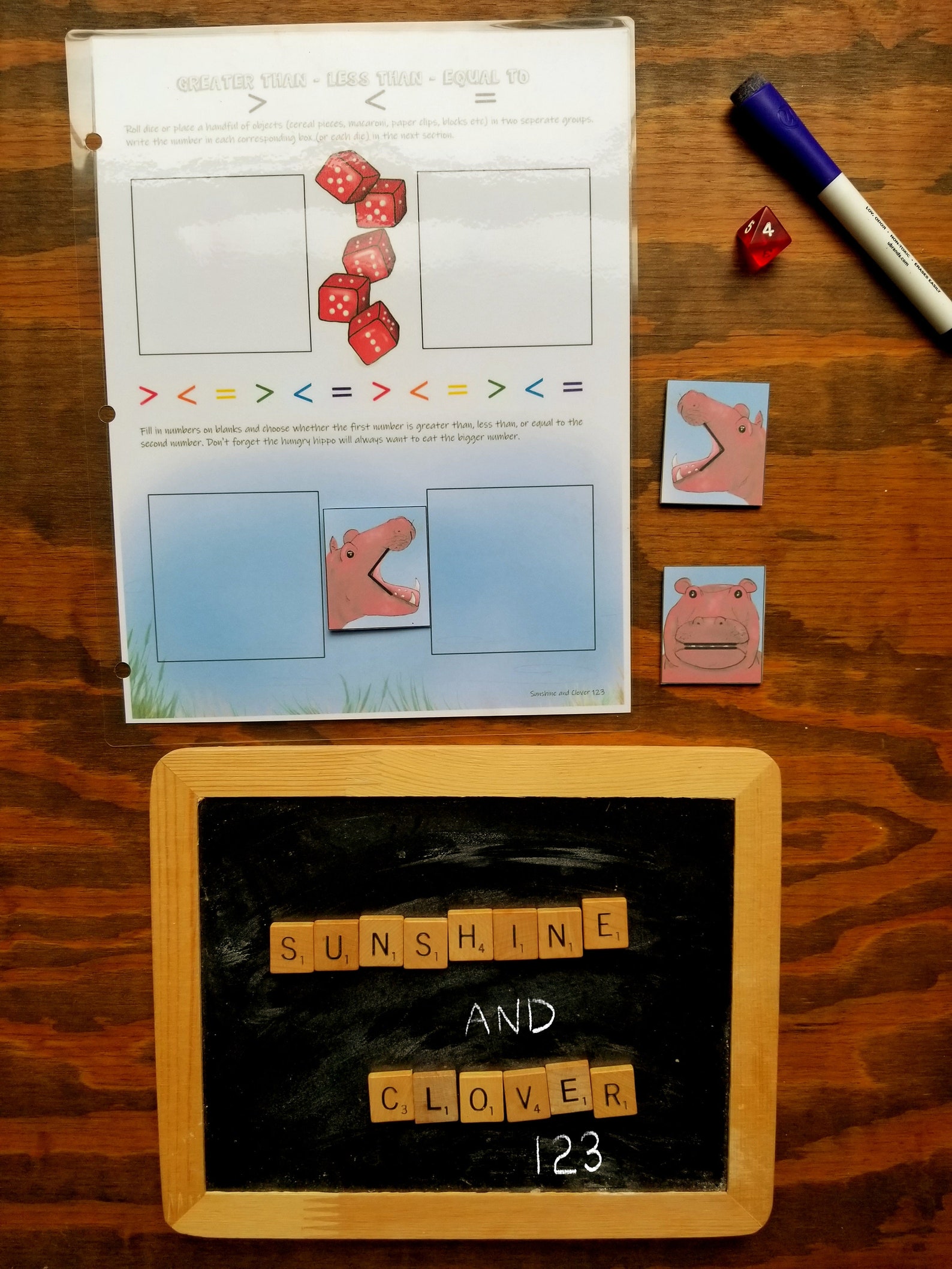 Kindergarten Math Greater Than, Less Than, Equal To, Printable ...