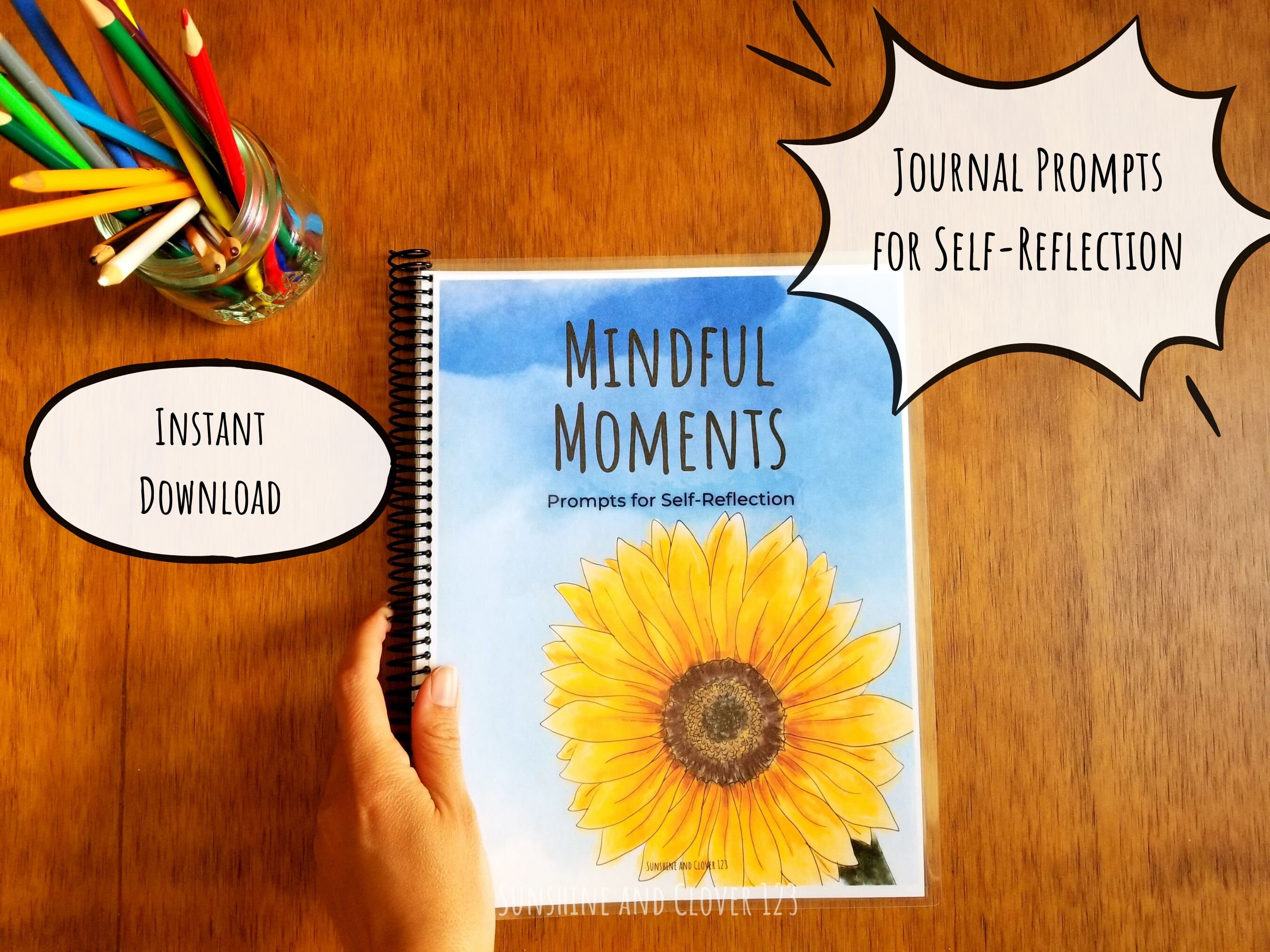 Self Reflection Journal Printable Journal About Me Prompted Journal for ...