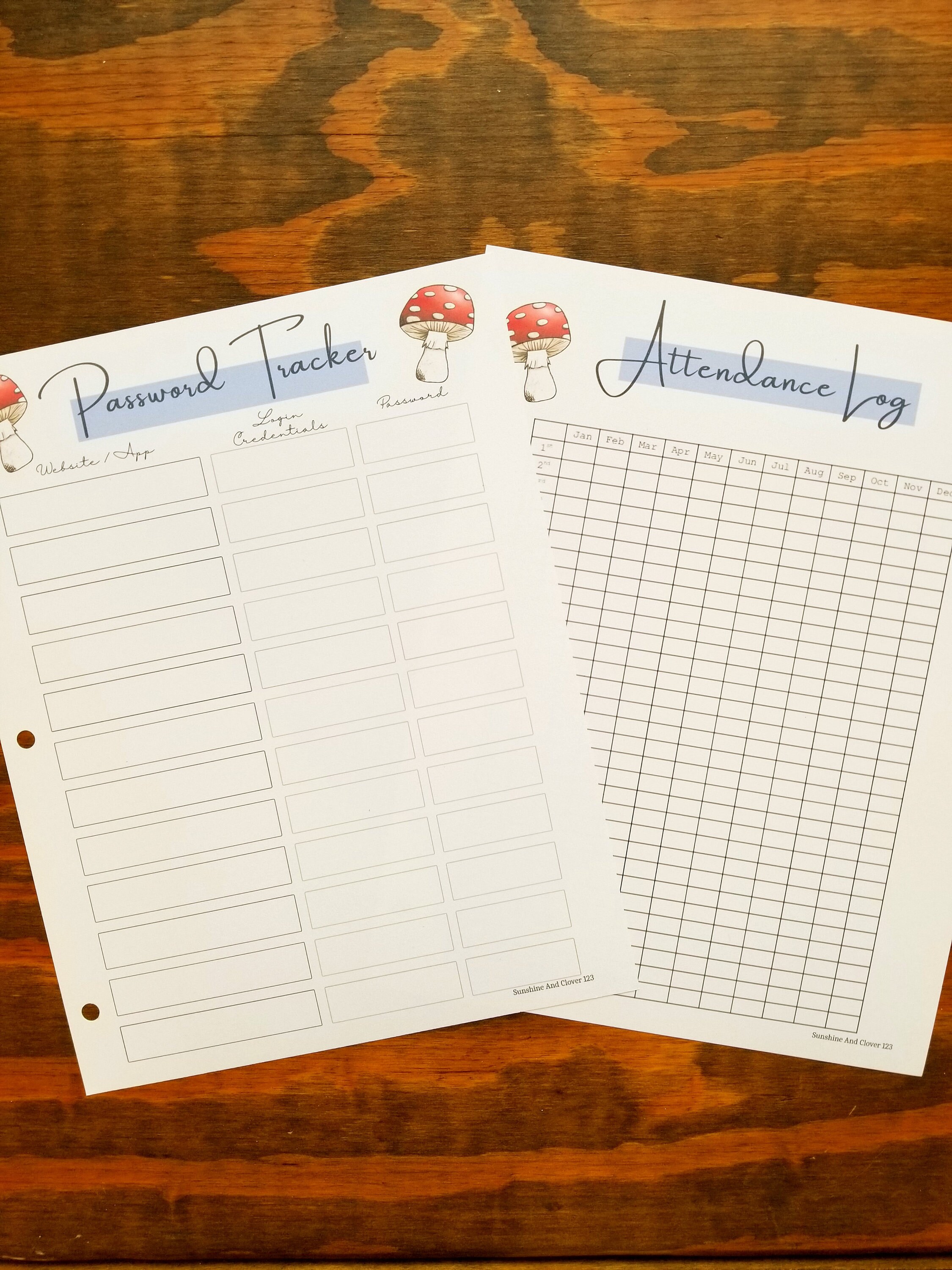 Printable Homeschool Planner Mushroom Blue, Homeschool Goals Expanded ...
