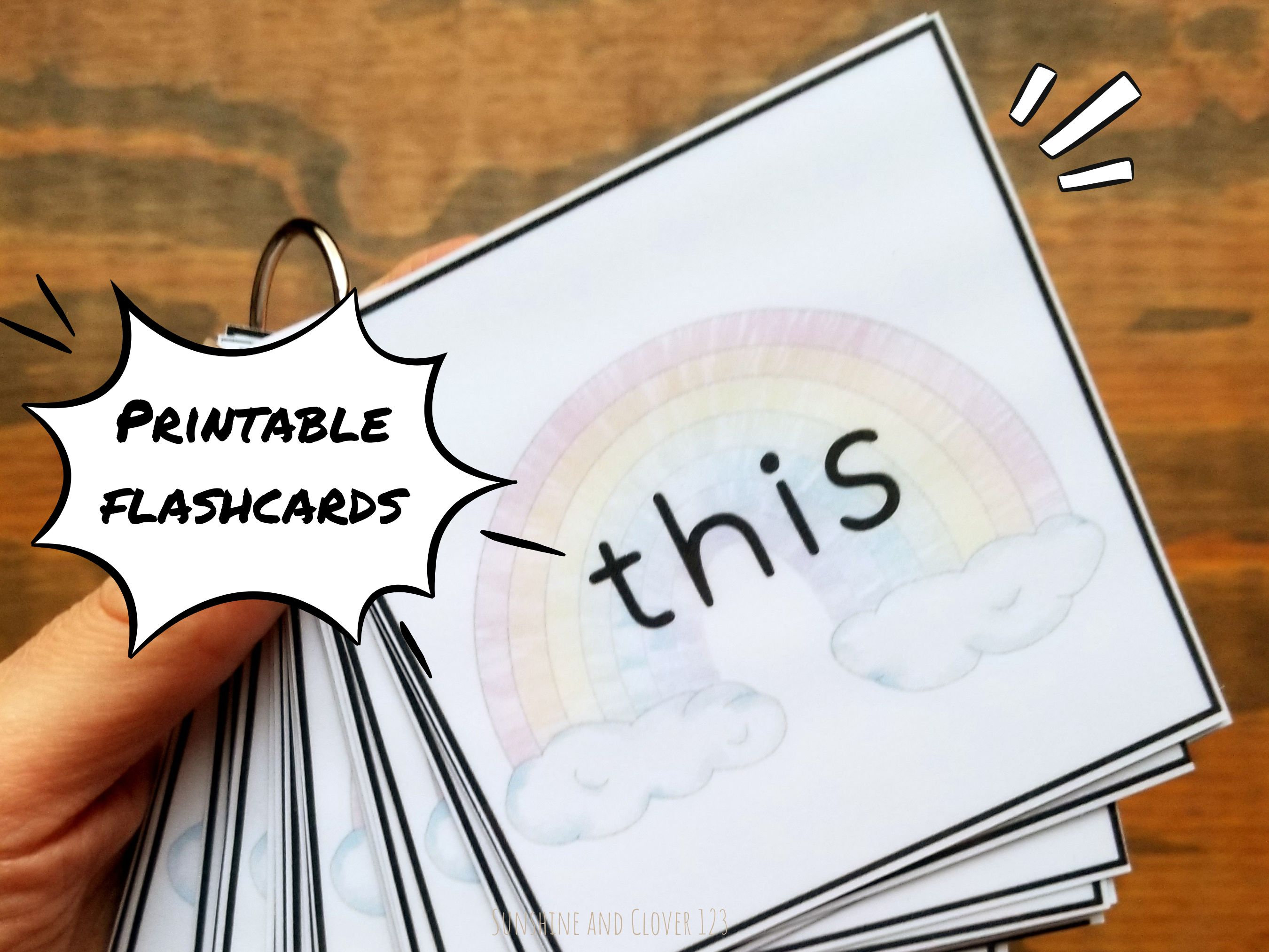 Sight Word Flashcards, Homeschool Kindergarten, Educational Materials ...