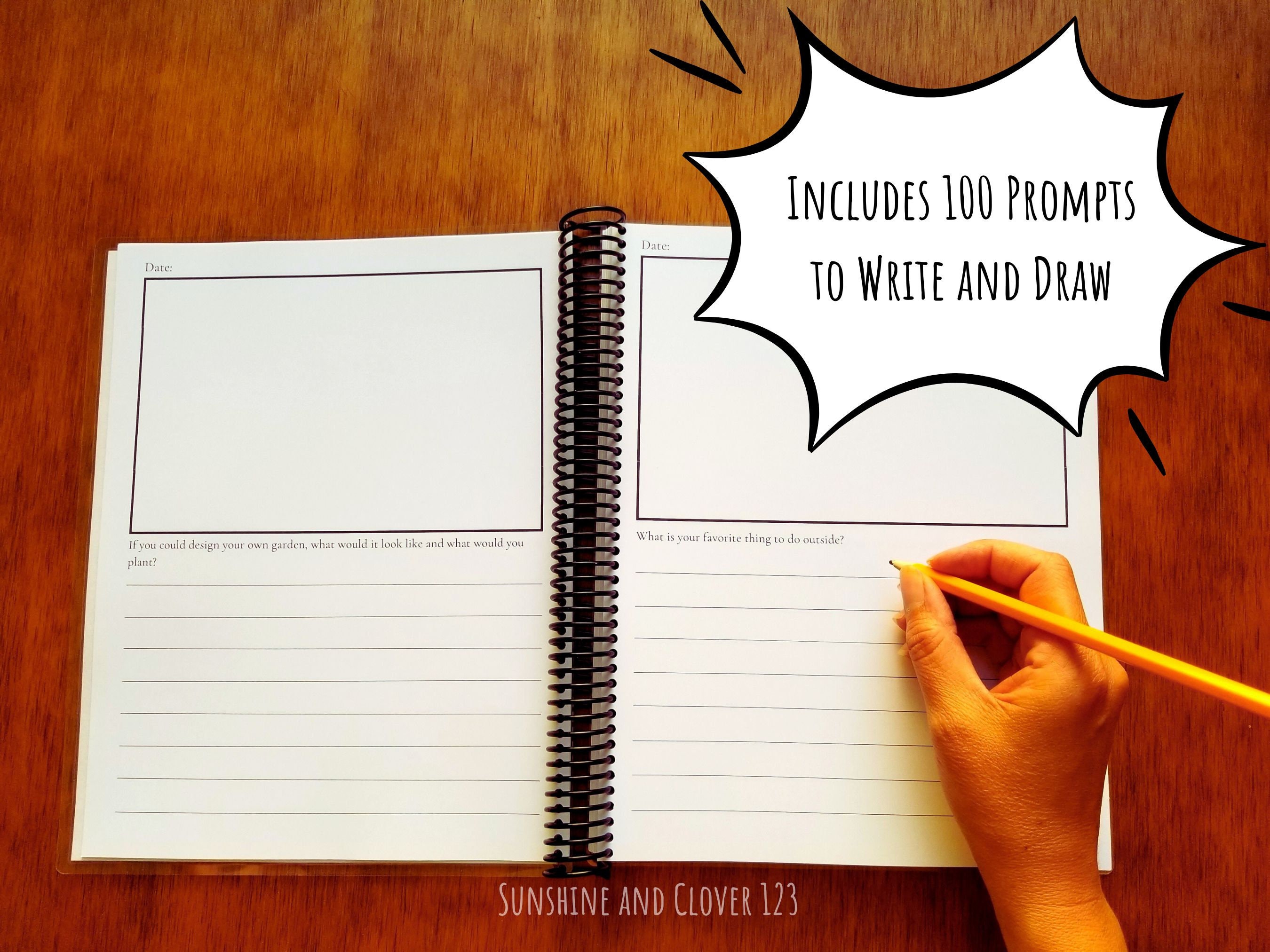 Printable Journal for Kids With Writing and Drawing Prompts Vol 1 ...