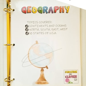 Continents and Oceans Unit Study World Map Digital Download | Etsy