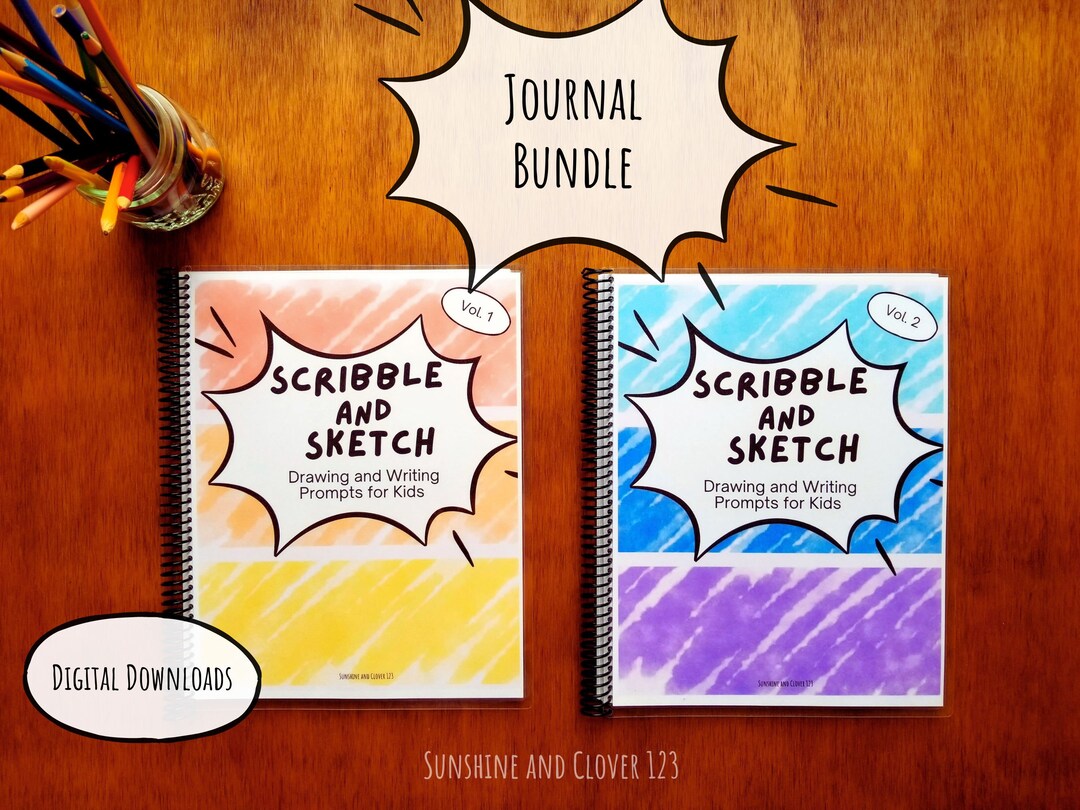 Printable Write and Draw Journal Bundle Kids Daily Journal Printable ...