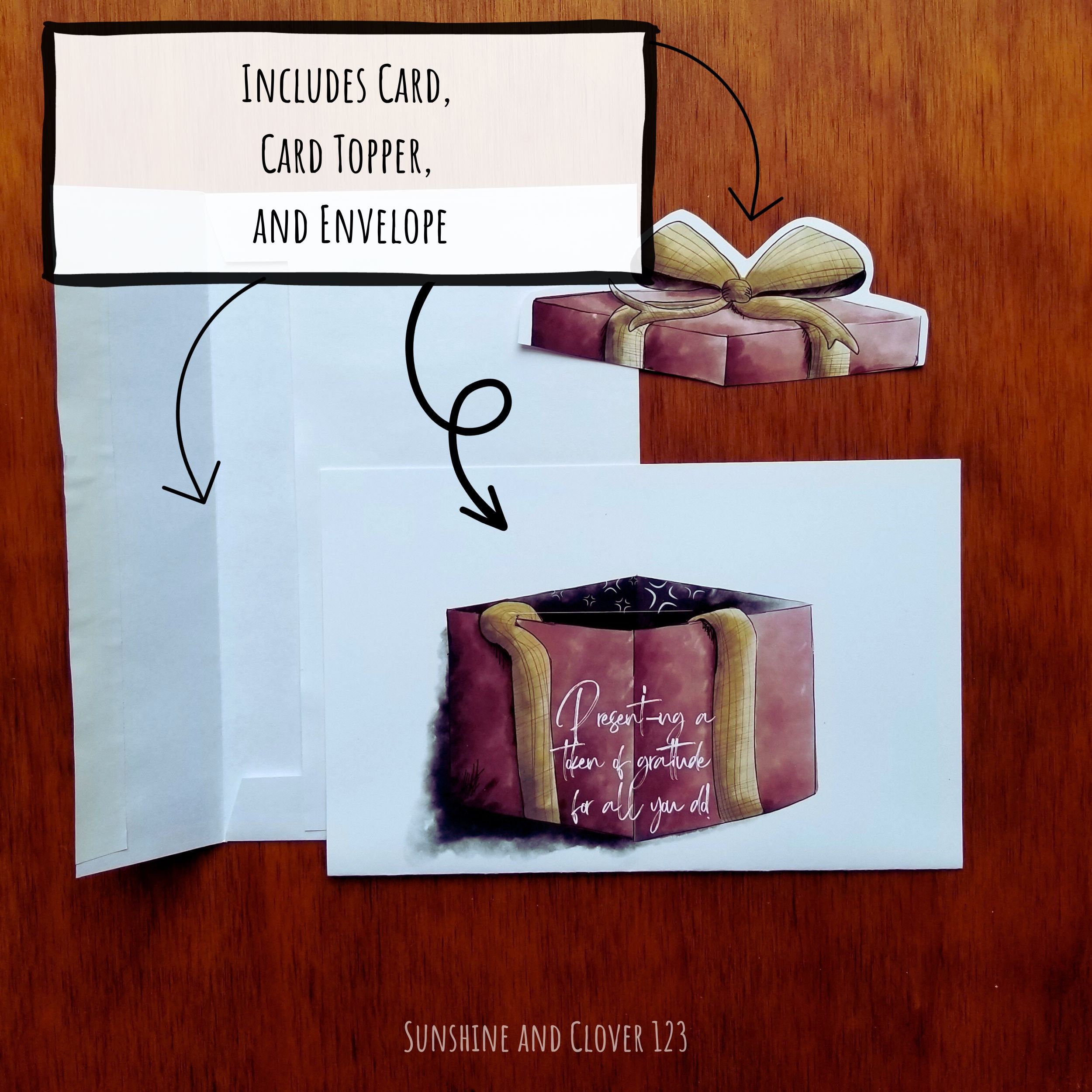 Thank You Card Gift Card Holder for Teacher Mentor Gift Principal Gift ...