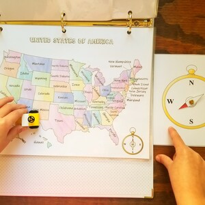 Continents and Oceans Unit Study, World Map Digital Download ...