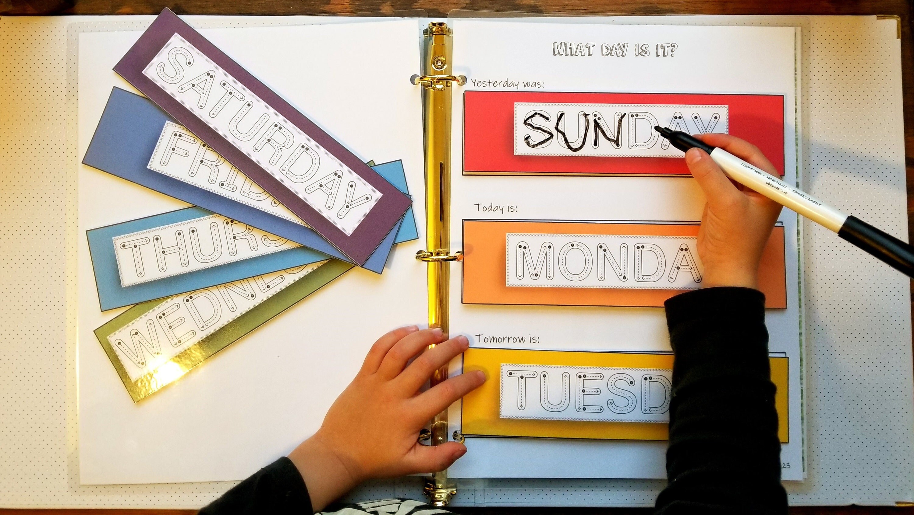 Kindergarten Days of the Week Homeschool Activities, Preschool ...