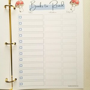 Printable Homeschool Planner Mushroom Blue, Homeschool Goals Expanded ...