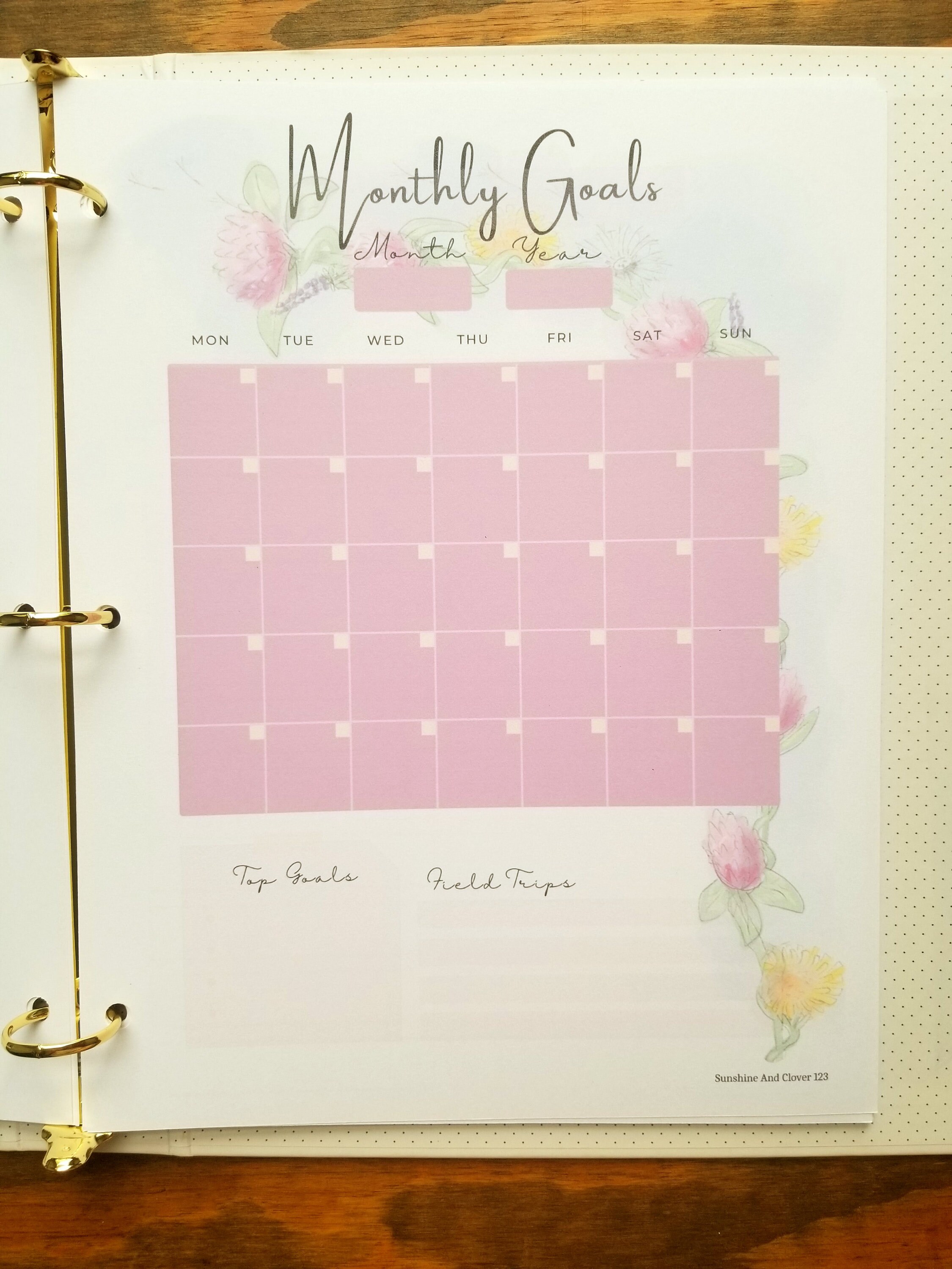 Printable Homeschool Planner, Daily Weekly Monthly Goals, School ...