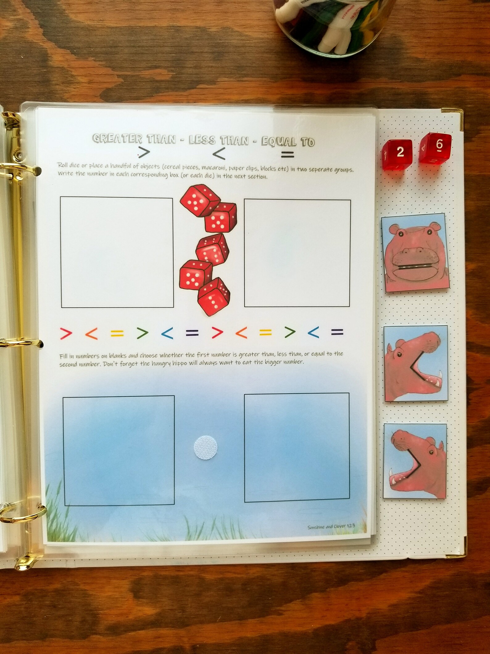 Kindergarten Math Greater Than, Less Than, Equal To, Printable ...