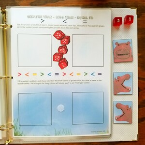 Kindergarten Math Greater Than, Less Than, Equal To, Printable ...