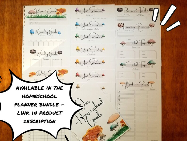 Attendance Log Mushroom Printable Attendance Record PDF Attendance Log ...