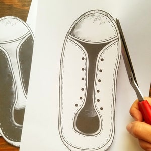 Shoelace Tying Practice Montessori Kindergarten Printable Sneaker ...