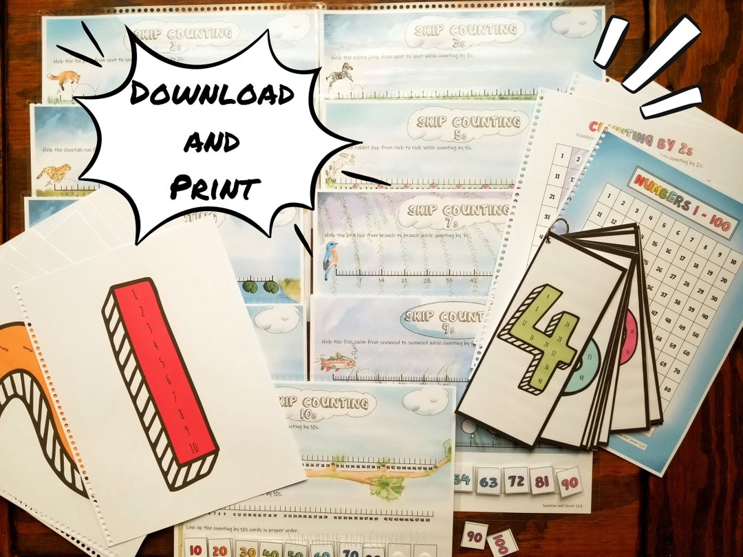 Skip Counting Worksheets, 2nd Grade Math Activities, Second Grade ...