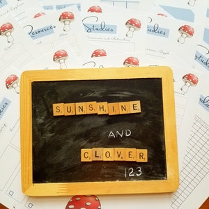 Printable Homeschool Planner Mushroom Blue, Homeschool Goals Expanded ...