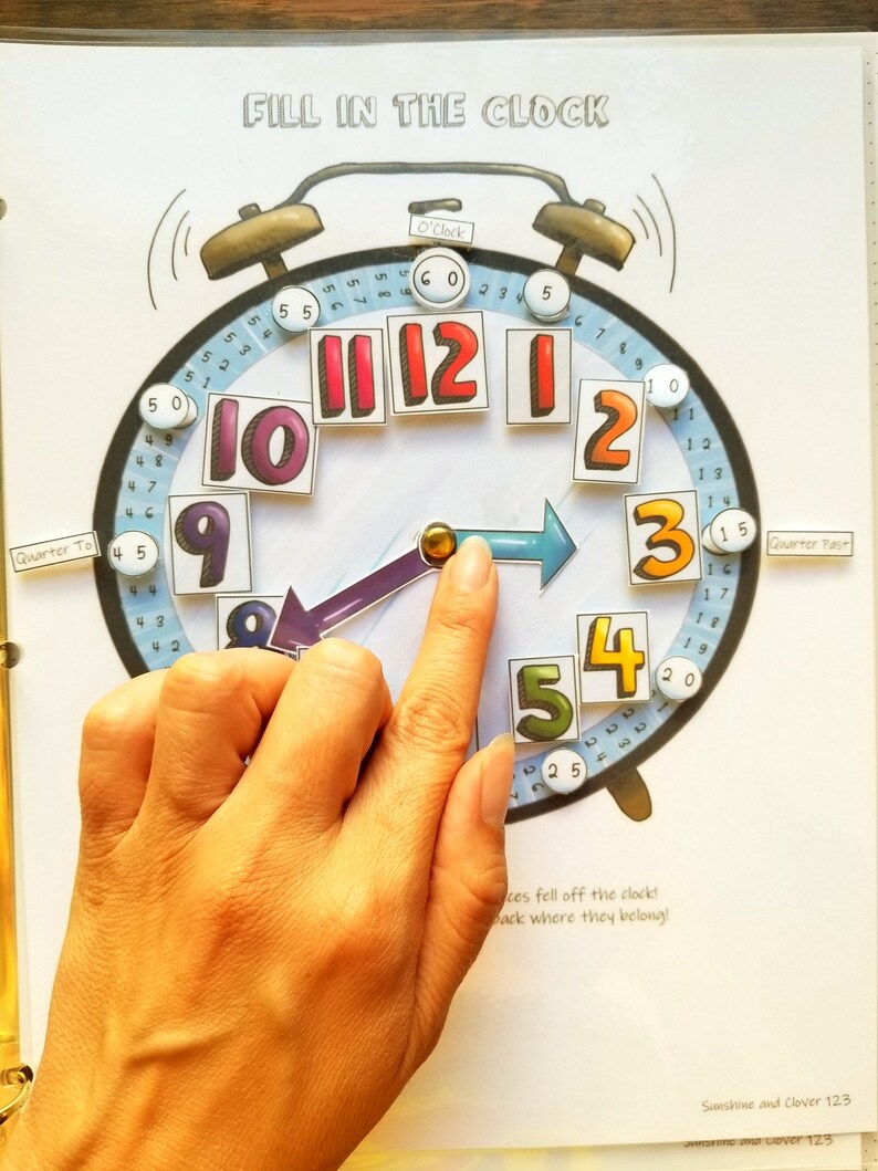 Time Learning Clocks, Printable Clock Activity, Telling Time ...