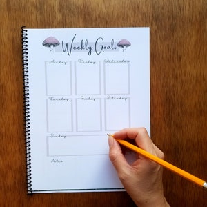 Printable Homeschool Planner, Daily Weekly Monthly Scheduler, Mushroom ...