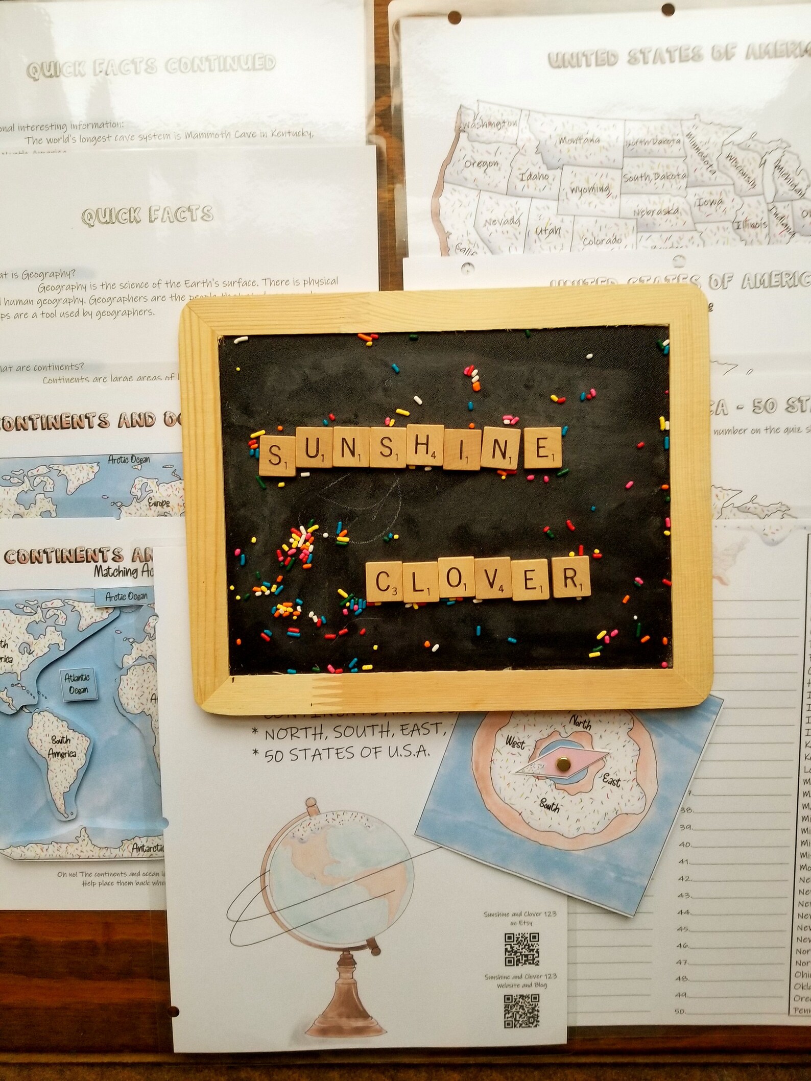 Continents and Oceans Homeschool Printable Geography Unit - Etsy