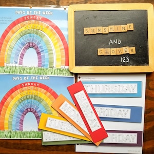 Kindergarten Days of the Week Homeschool Activities, Preschool ...