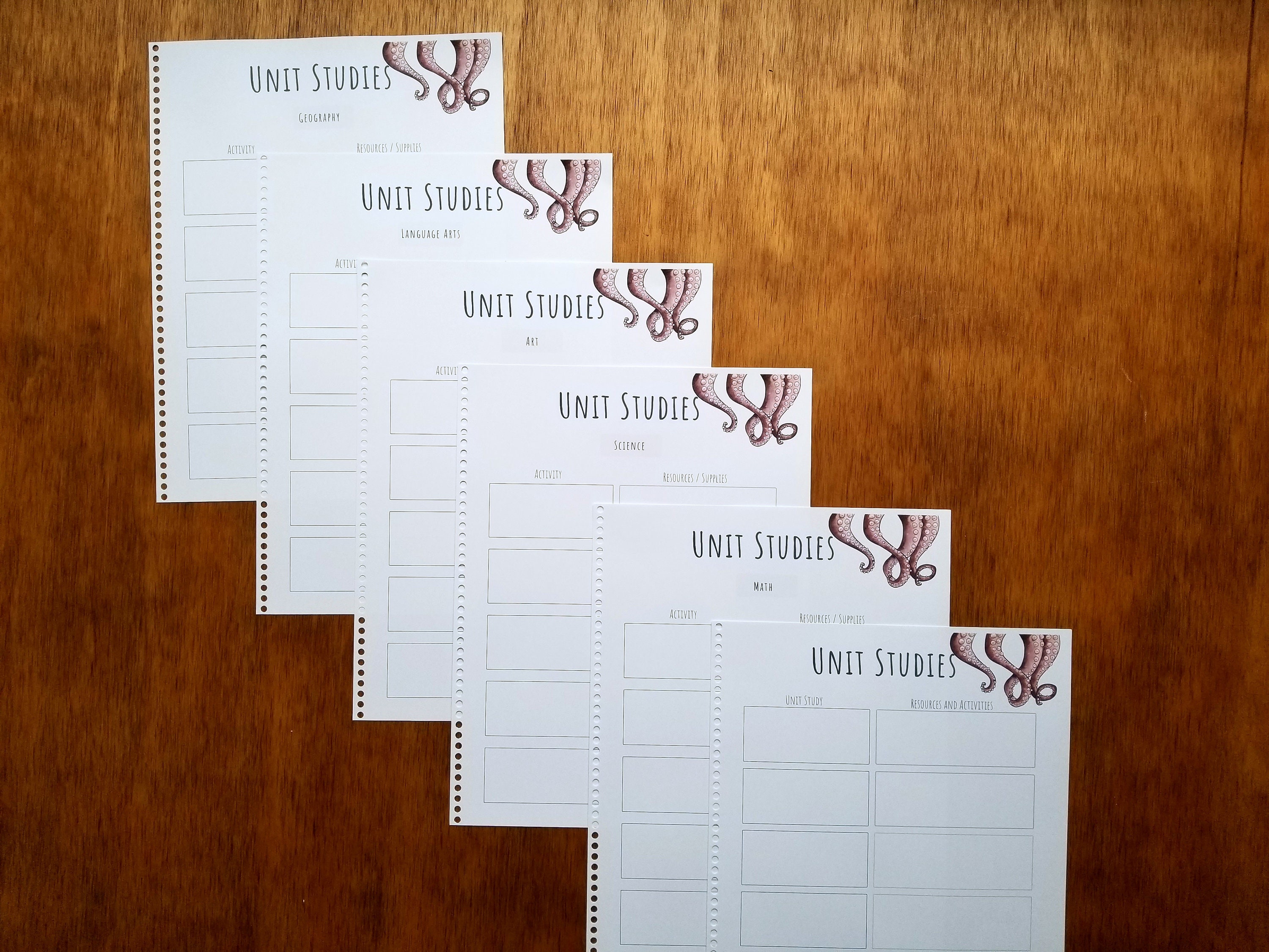 Printable Homeschool Planner Lesson Planner Download and Print Planner ...