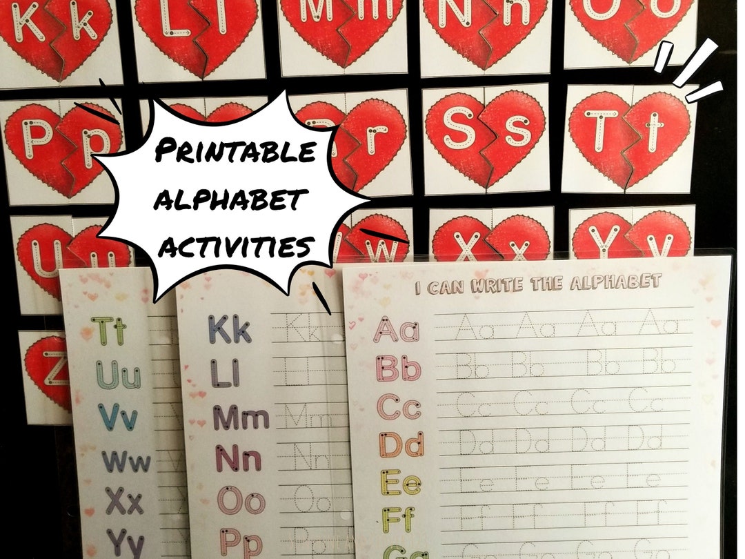 Alphabet Tracing, Kindergarten Homeschool Activities, ABC Handwriting ...